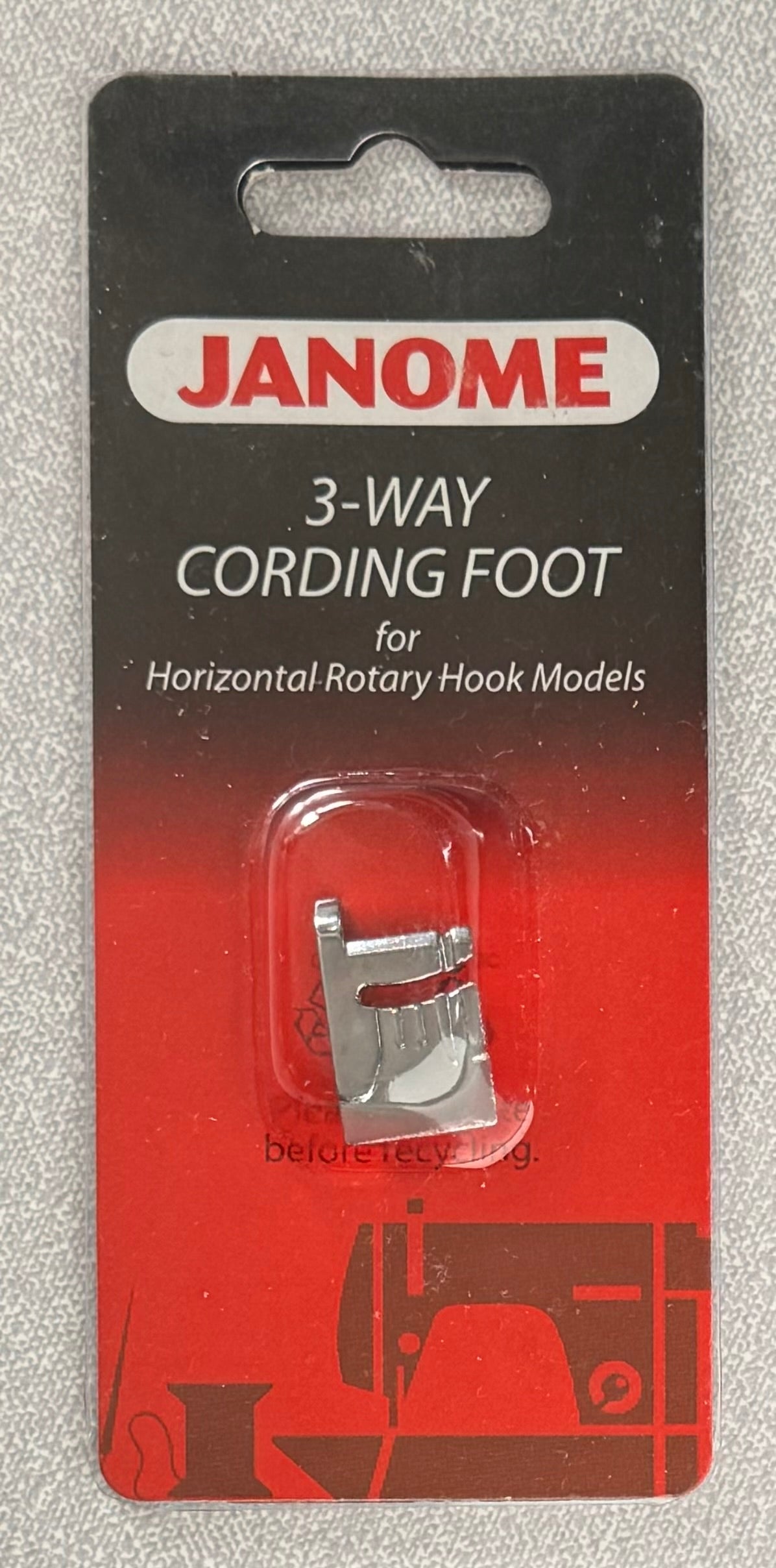 Janome 3 Way Cording Foot – Sewing Machines UK