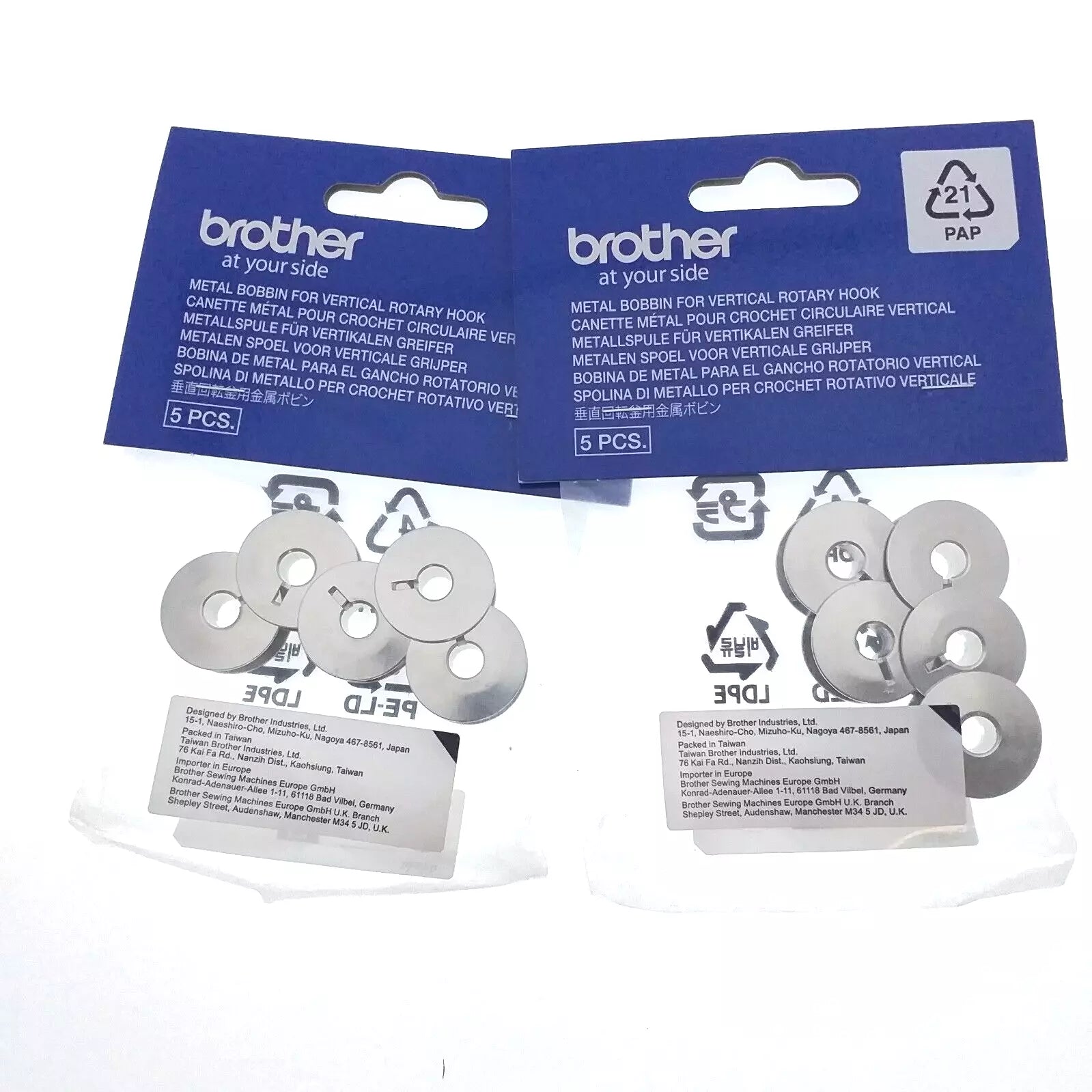 Brother Sewing Machine Bobbins - 5pcs - Same Day Dispatch – Sewing Machines UK