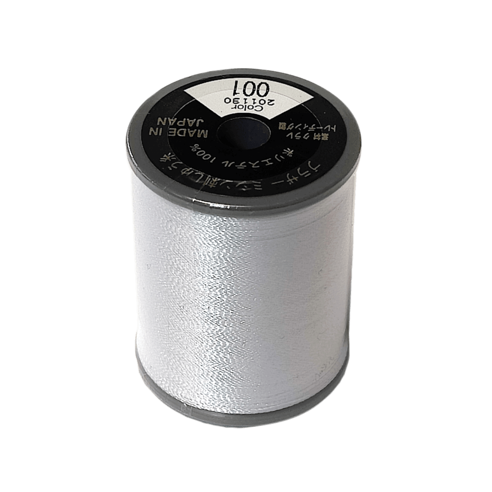 Brother Satin Embroidery Thread 300m Col.001 - White – Sewing Machines UK
