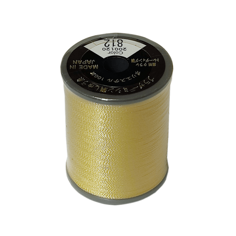Brother Satin Embroidery Thread 300m Col.812 - Creamy Yellow – Sewing ...