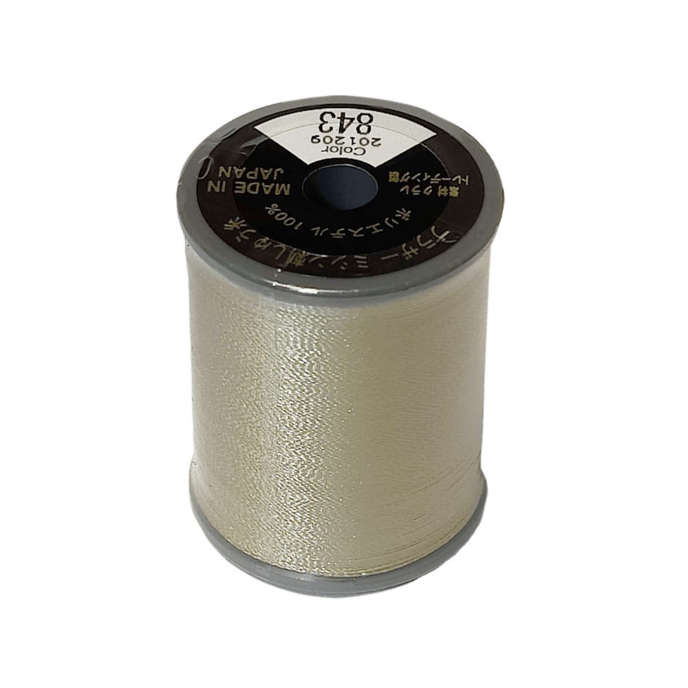 Brother Satin Embroidery Thread 300m Col.843 - Beige – Sewing Machines UK