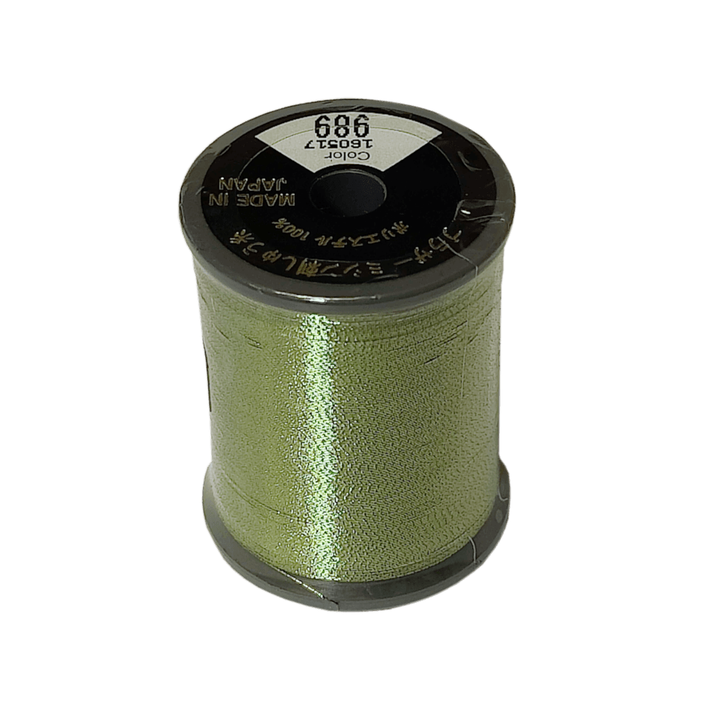 Brother Metallic Embroidery Thread 300m Col.989 - Fresh Green – Sewing ...