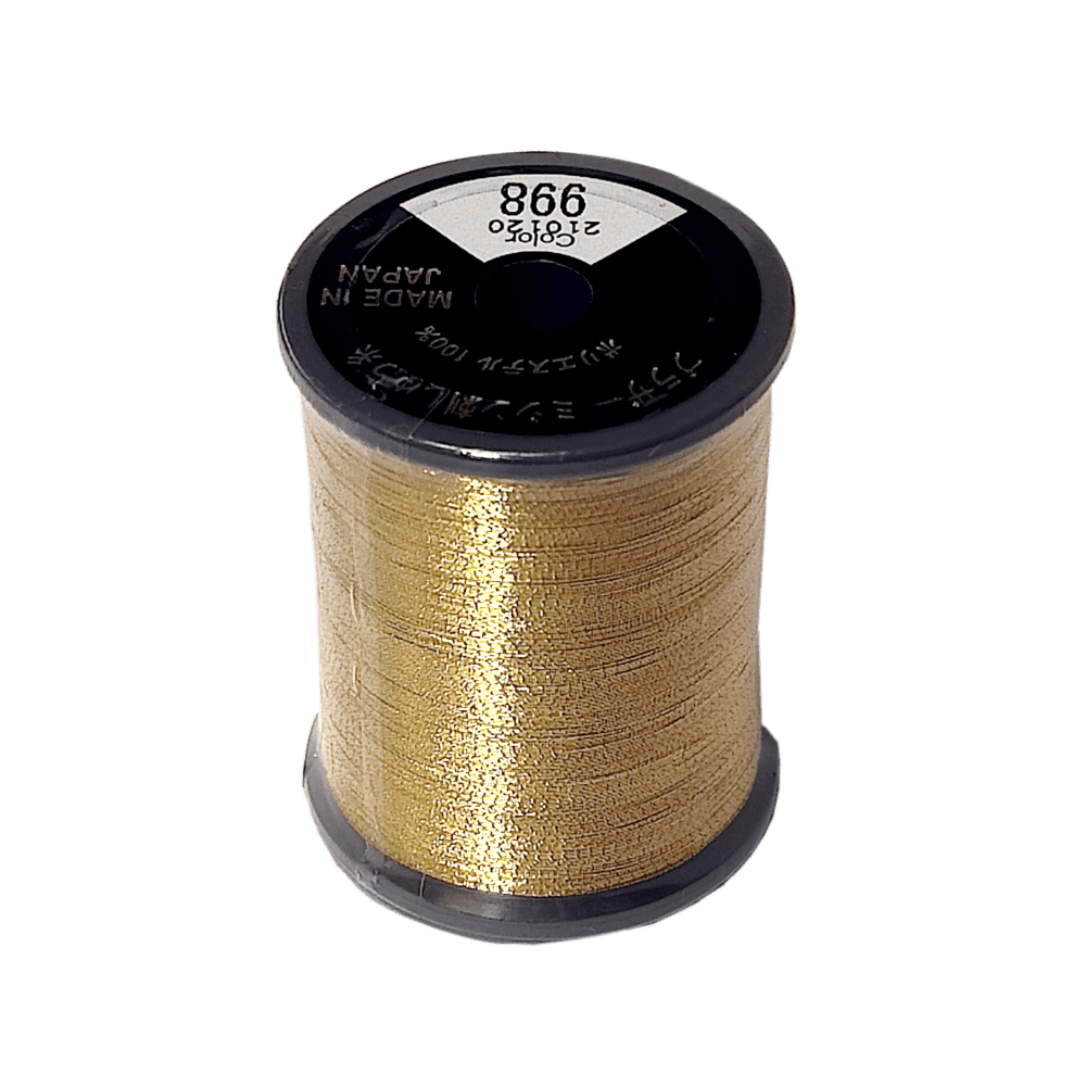 Brother Metallic Embroidery Thread 300m Col.998 - Deep Gold – Sewing ...