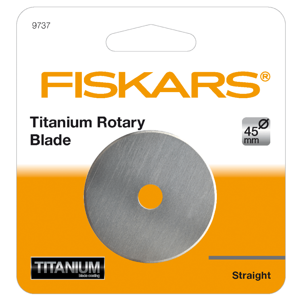 Fiskars Replacement Rotary Blade: Titanium: Straight: 45mm – Sewing ...