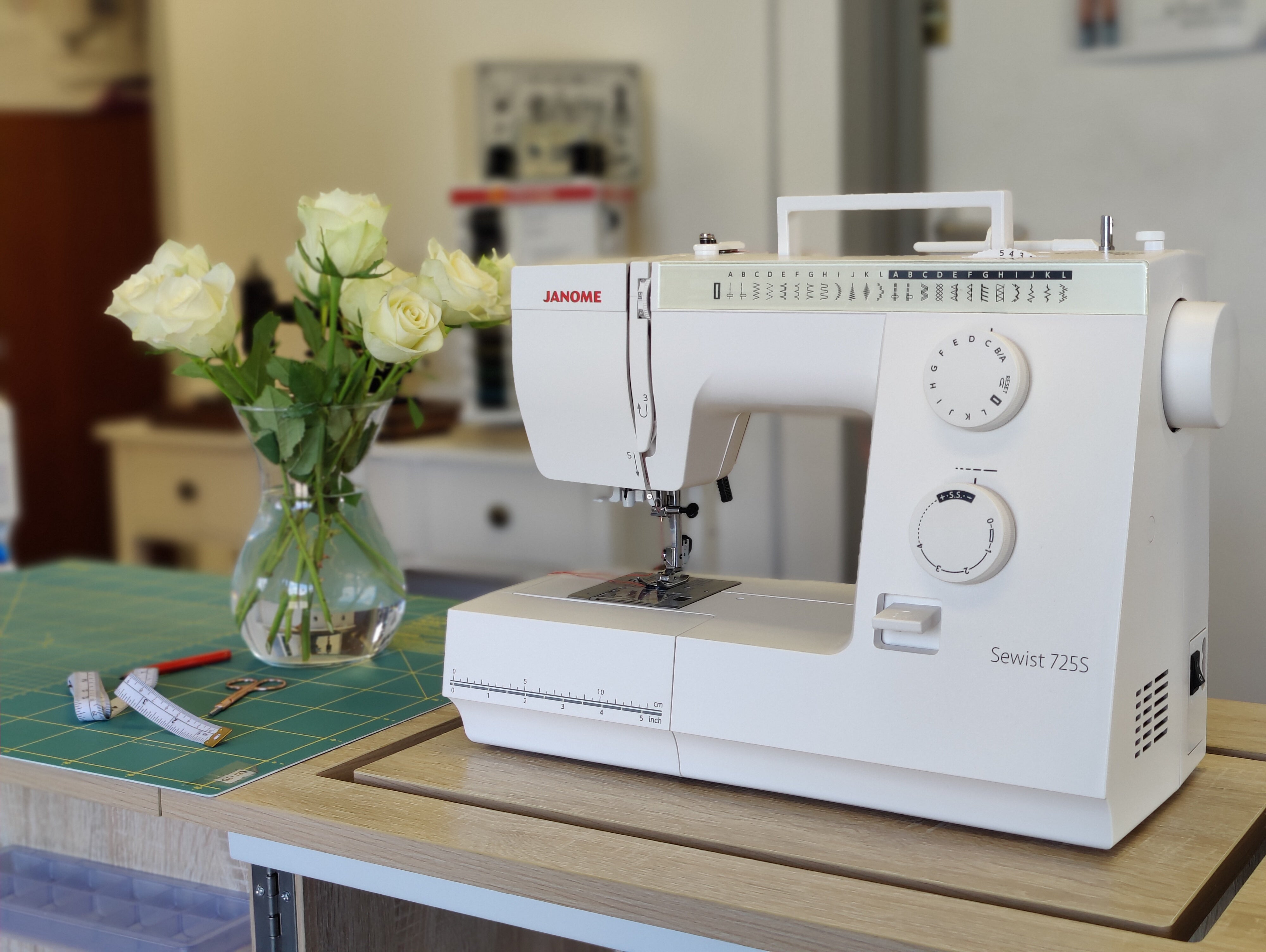 Janome 725S Sewing Machine - Class Room Model Demo Grade A – Sewing ...